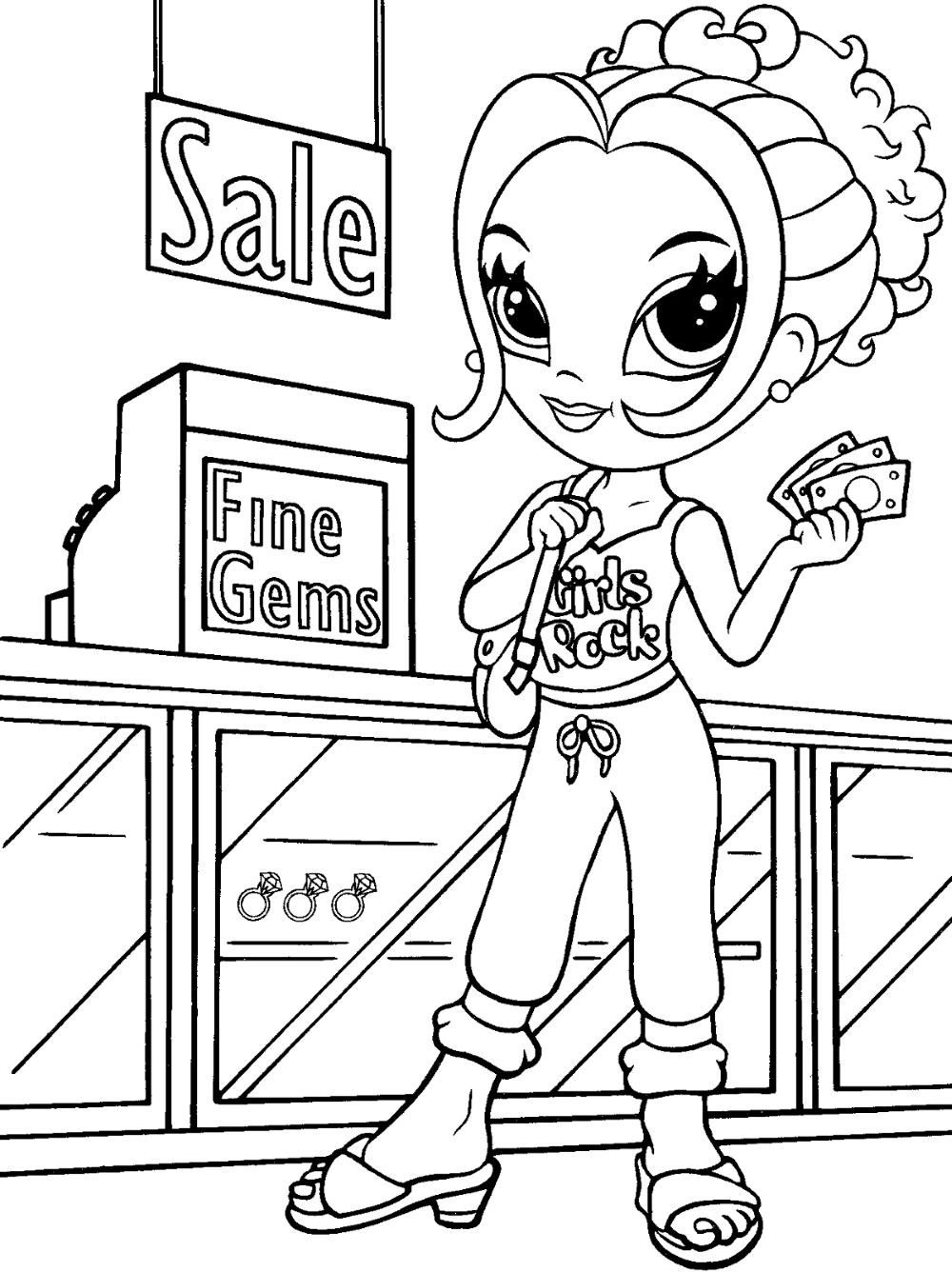 Garage Sale Coloring Pages Sketch Coloring Page