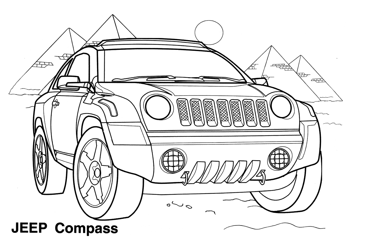 Coloriage - Jeep Compass