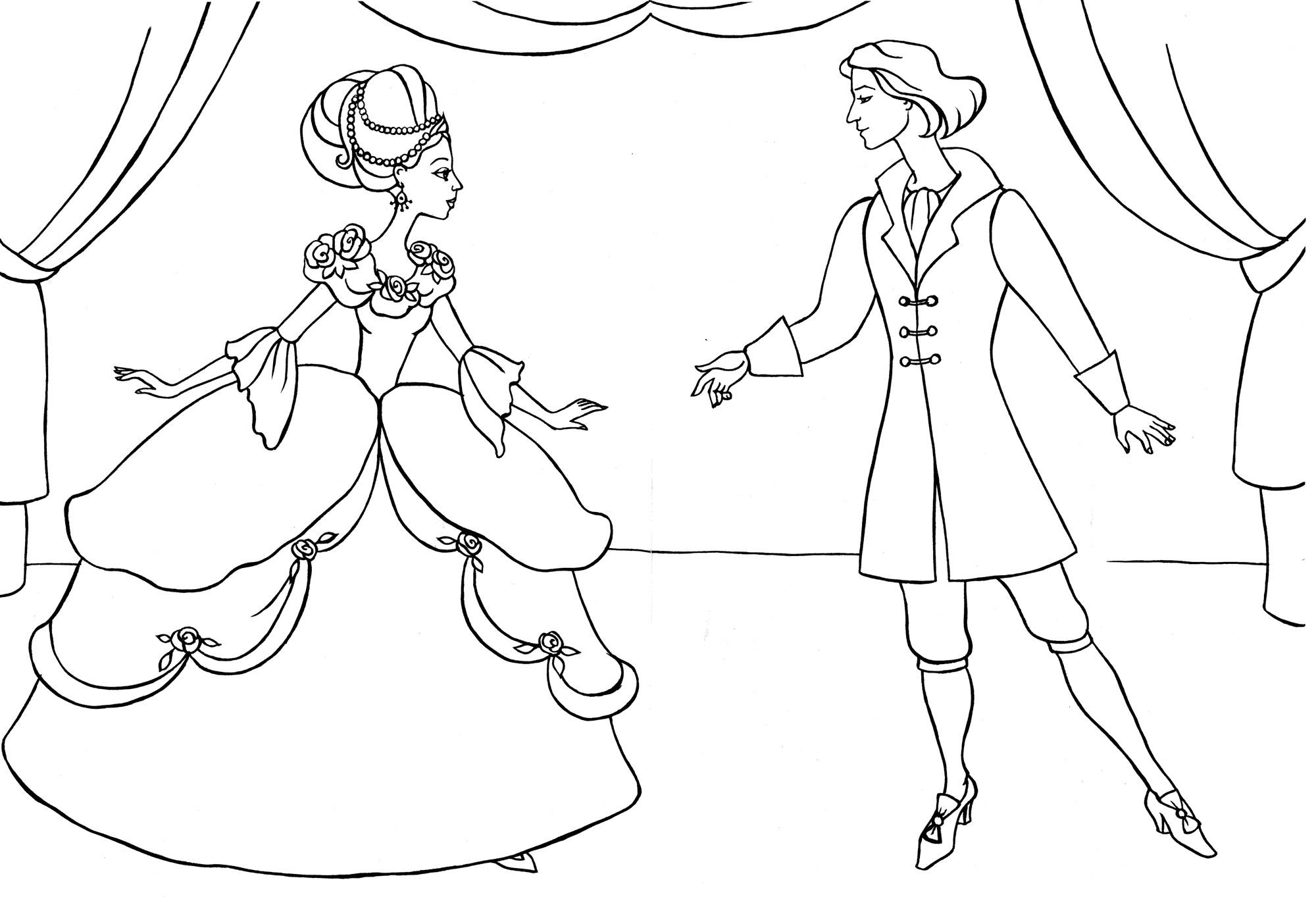 Coloriage - Bal du Roi